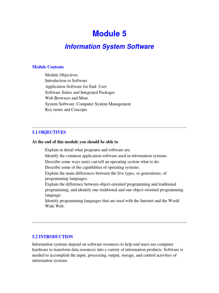 Module - 2 Information System Software | PDF | Programming | Computer Program