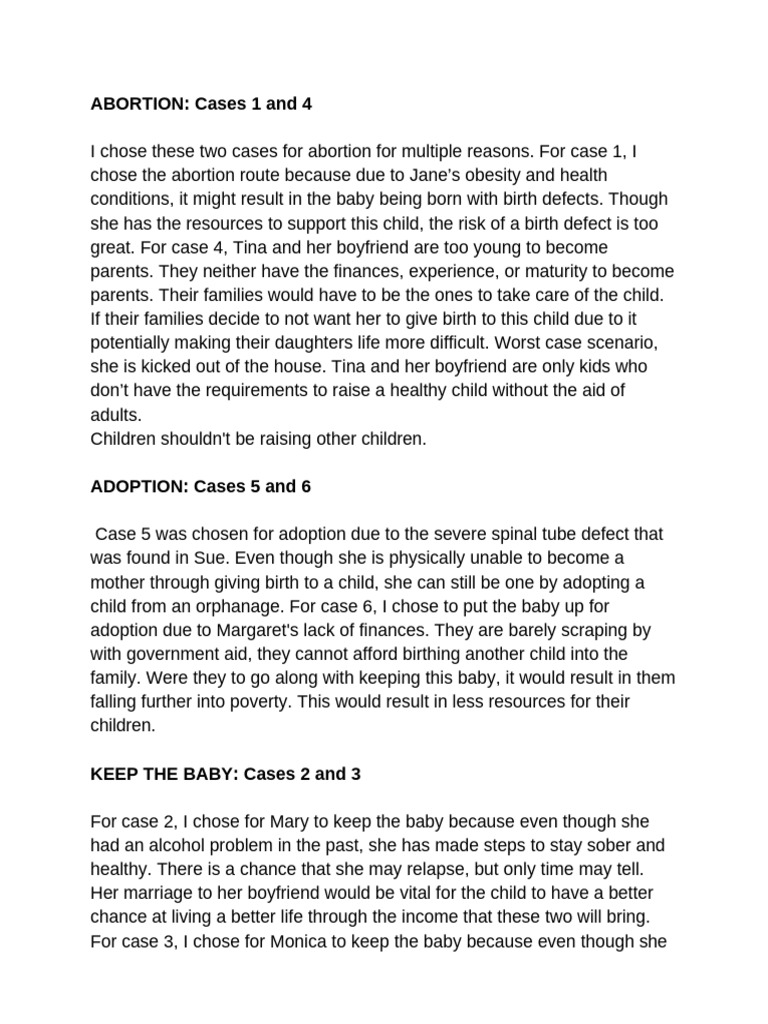 Abortion Assignment | PDF