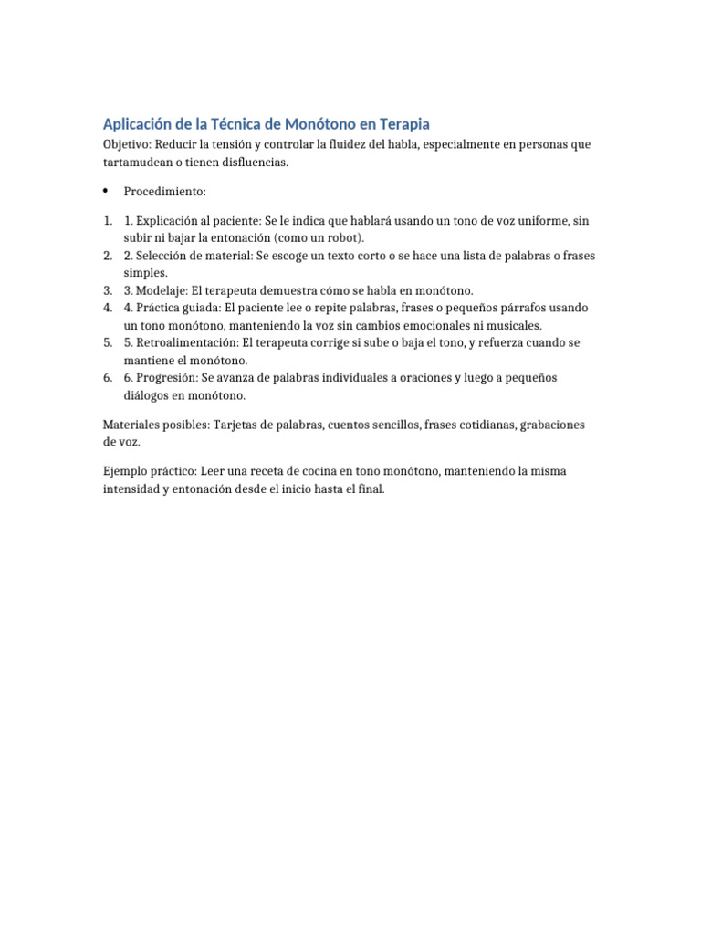 Aplicacion Tecnica Monotono | PDF