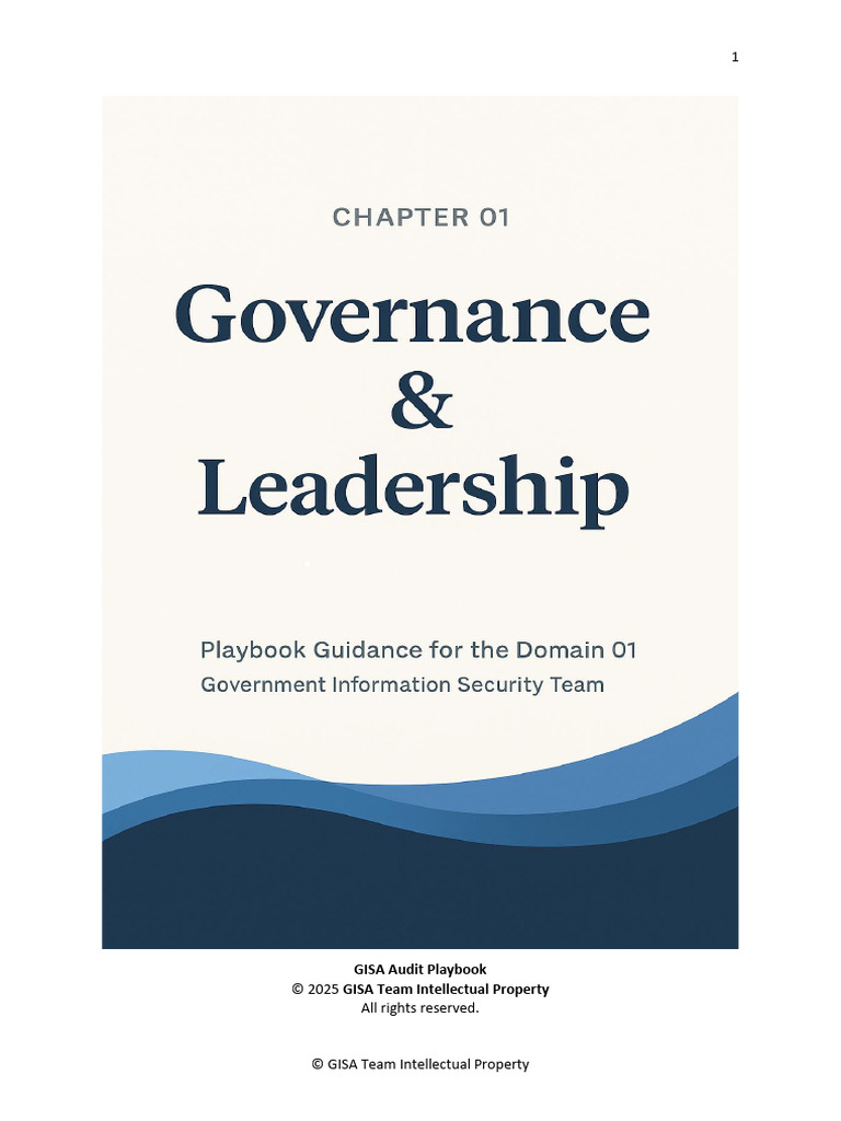 Governance and Leadership | PDF | Information Security | Risk
