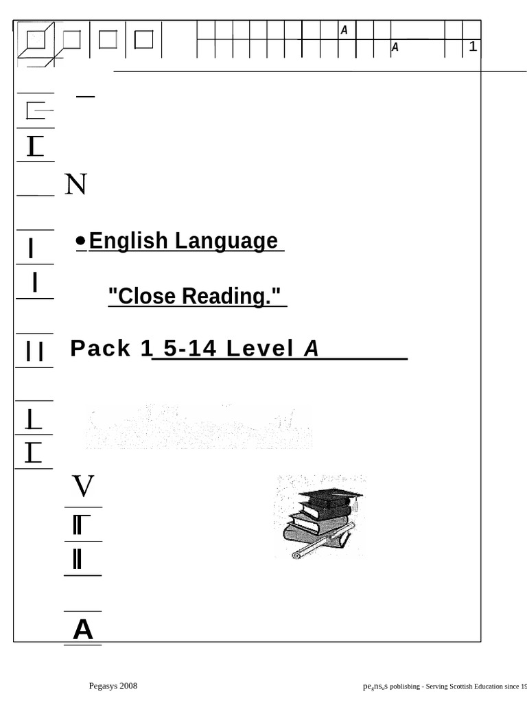 English Language - Close Reading - Pack 1 (Level A) | PDF | Pancake | Bat