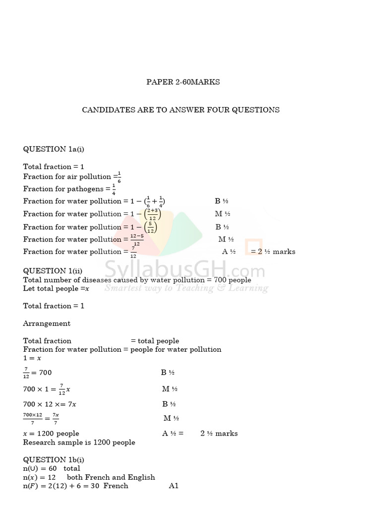 2024 Ultra Mock 2 Mathematics 2 Solution | PDF | Pollution