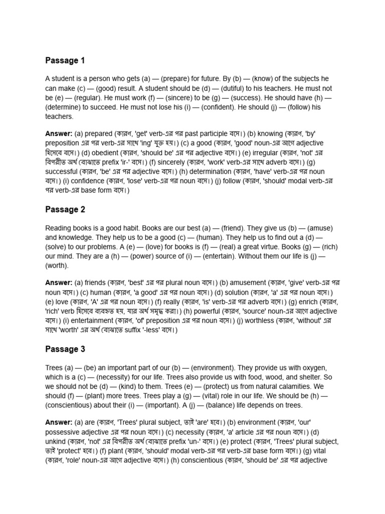 Passage 1: Answer | PDF