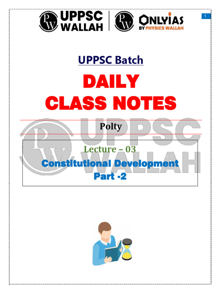 Polity 03 Daily Class Notes (English) | PDF | British Raj | Government