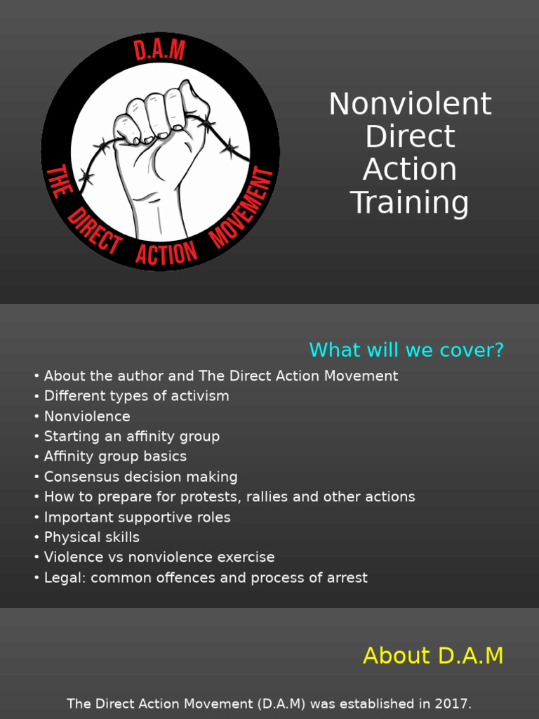 Nonviolent Direct Action Version II Host Presentation by J.K. Williams ...