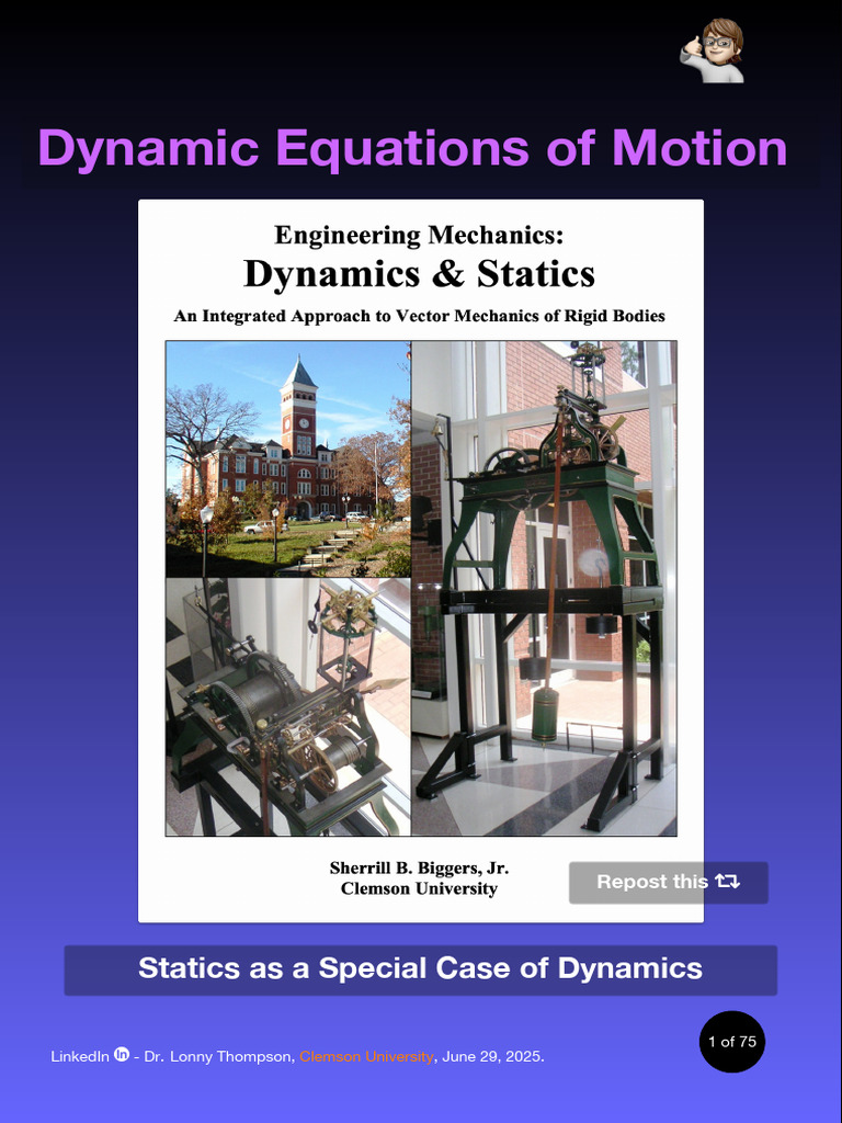 Dynamic Motion Equations in Engineering | PDF | Rotation Around A Fixed ...