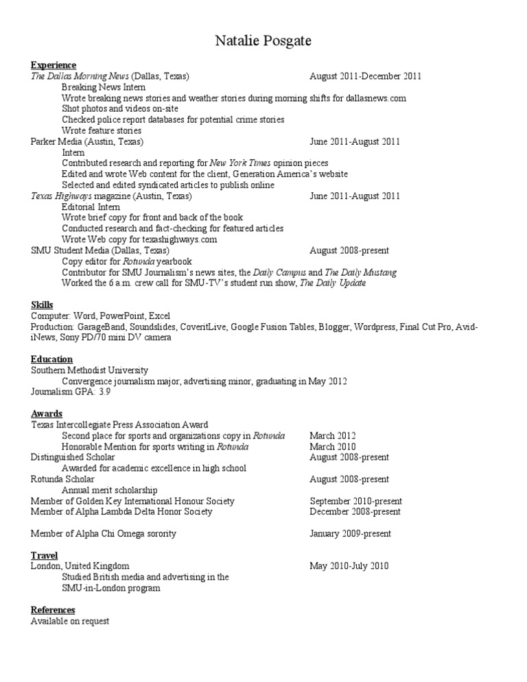 Posgate Resume (Scribd) | PDF | Career & Growth | Social Science