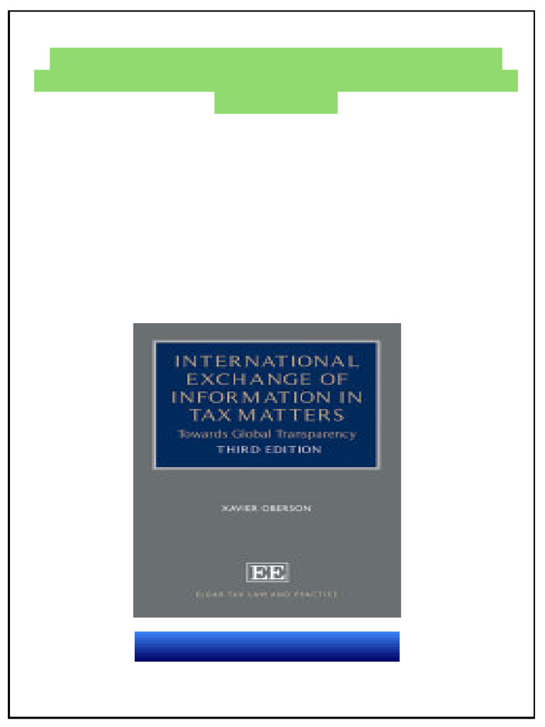 13020international Exchange of Information in Tax Matters Towards ...