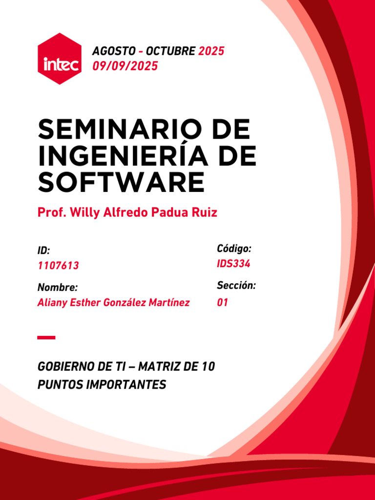 Matriz de 10 Claves para Gobierno de TI | PDF | La seguridad ...