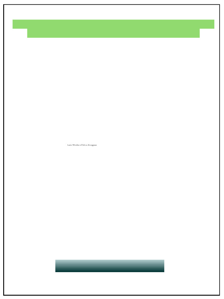 Late Works of Mou Zongsan Selected Essays on Chinese Philosophy Jason ...