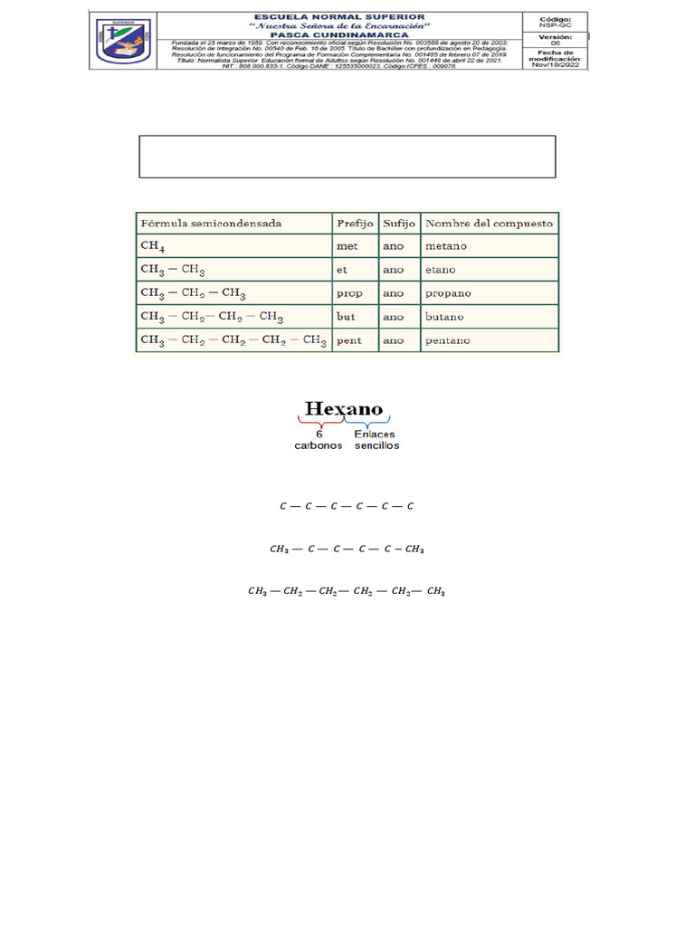 Guía 7 Once Los Alcanos | PDF | Alcano | Química