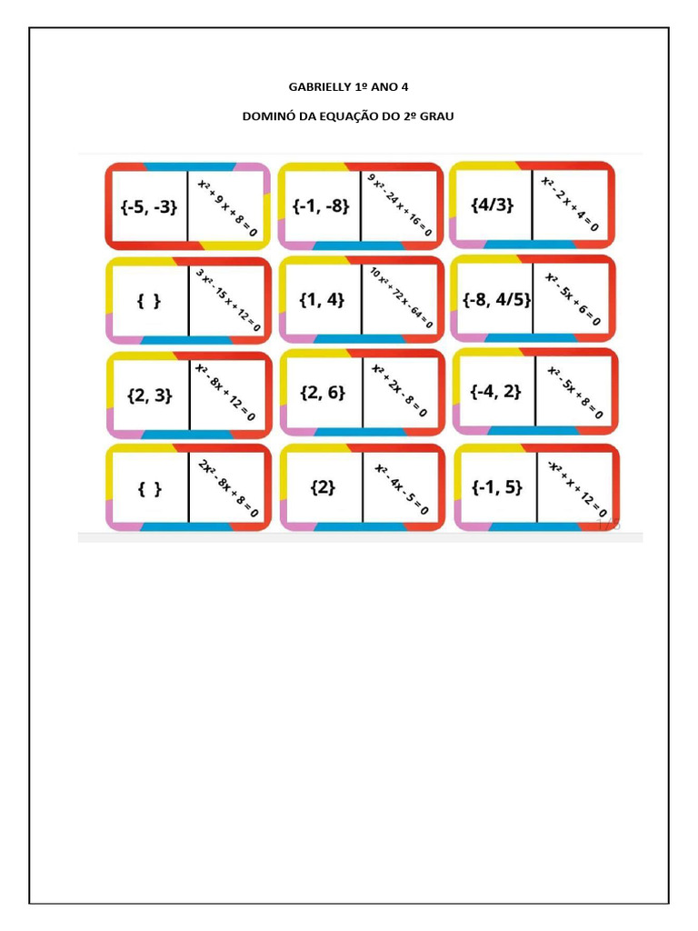 Gabrielly 1º Ano 4 | PDF