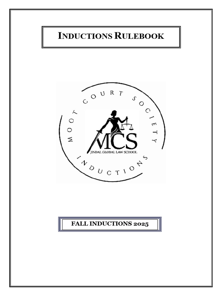 Fall Inductions 2025 Rulebook Guide | PDF | Citation | Note (Typography)