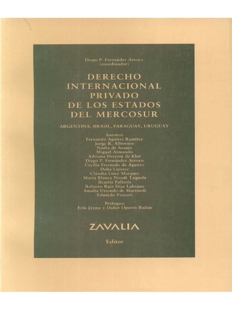 Matrimonio - DIPr de Los Estados Del Mercosur - Fernandez Arroyo Cord. | PDF