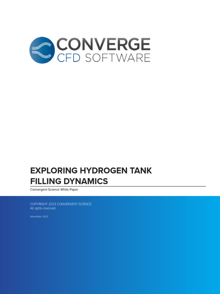Converge CFD Tutorial 1 | PDF | Computational Fluid Dynamics | Hydrogen
