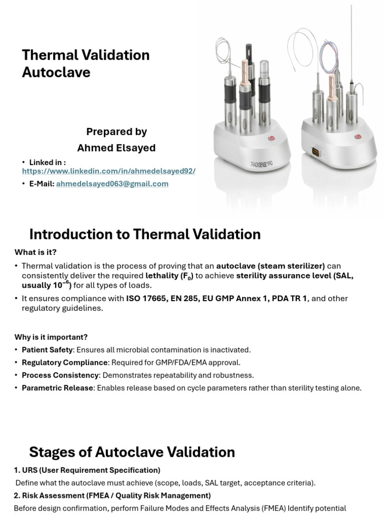 Autoclave Validation | PDF | Verification And Validation | Sterilization (Microbiology)