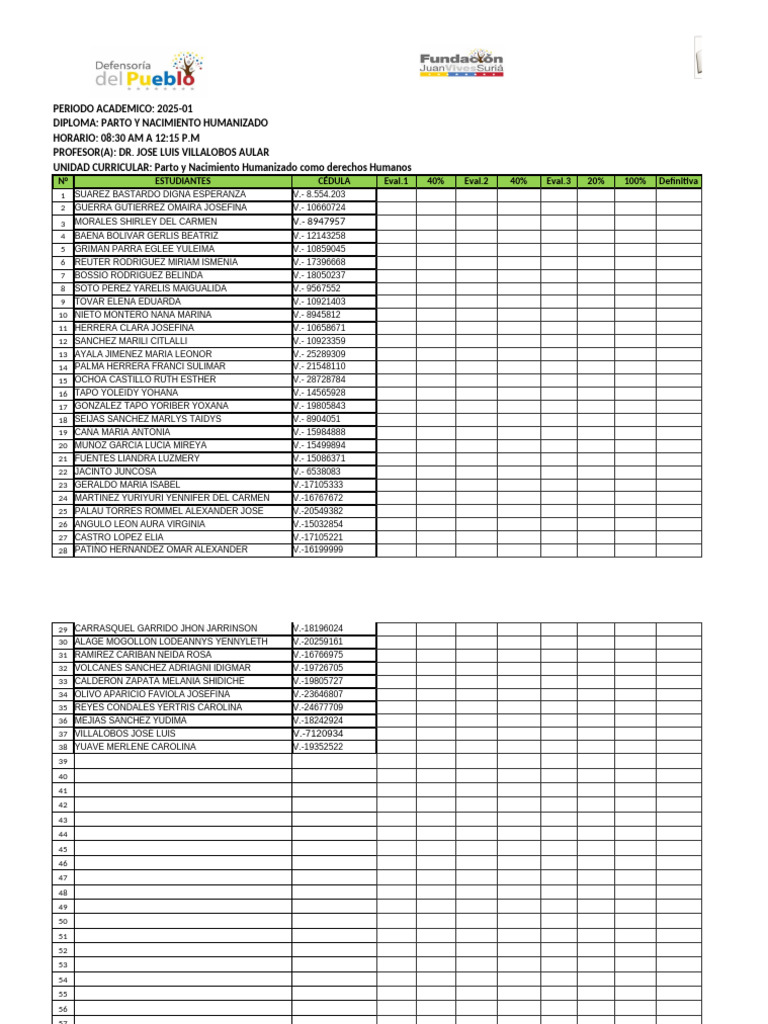 Formato Notas Finales Modulo III | PDF