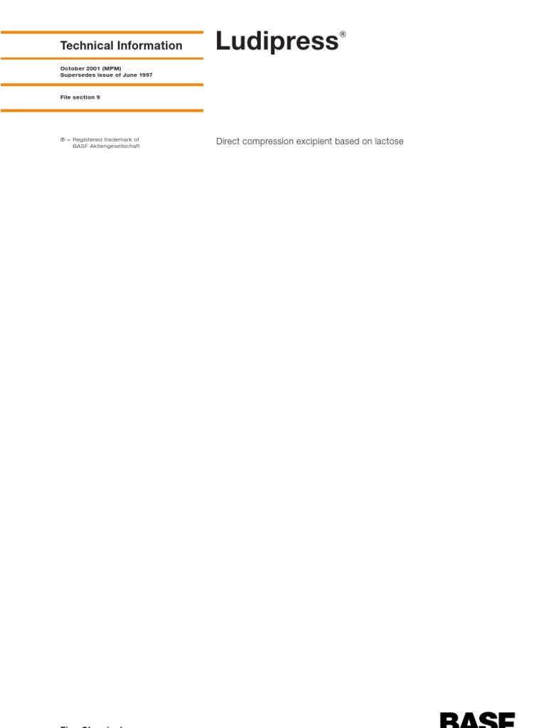 Ludipress | Tablet (Pharmacy) | Magnesium | Free 30-day Trial | Scribd