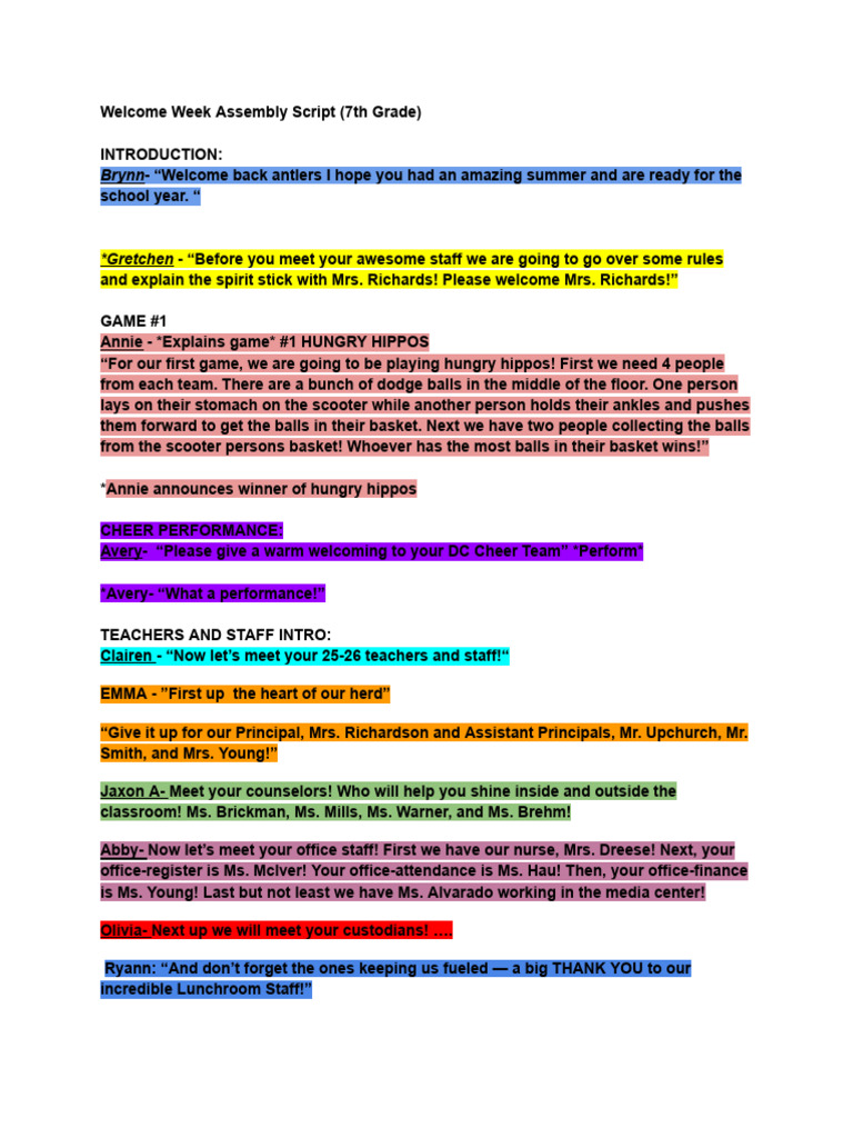 Leadership Script Semester 1 | PDF