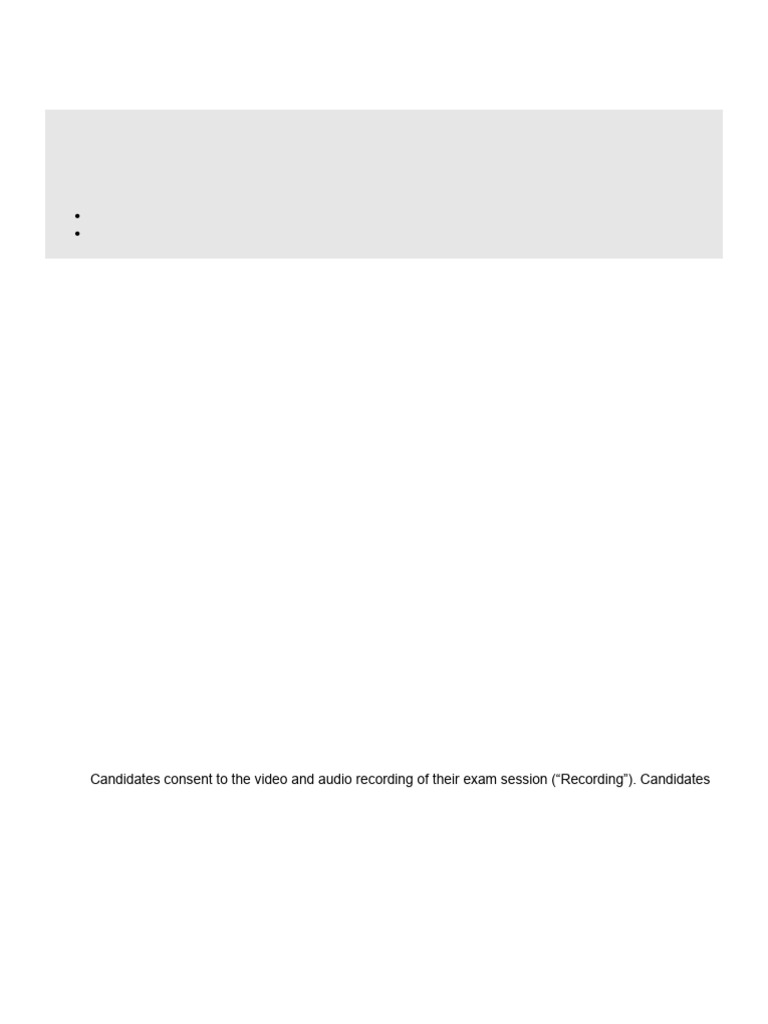 Exam Rules and Understanding Statement | PDF