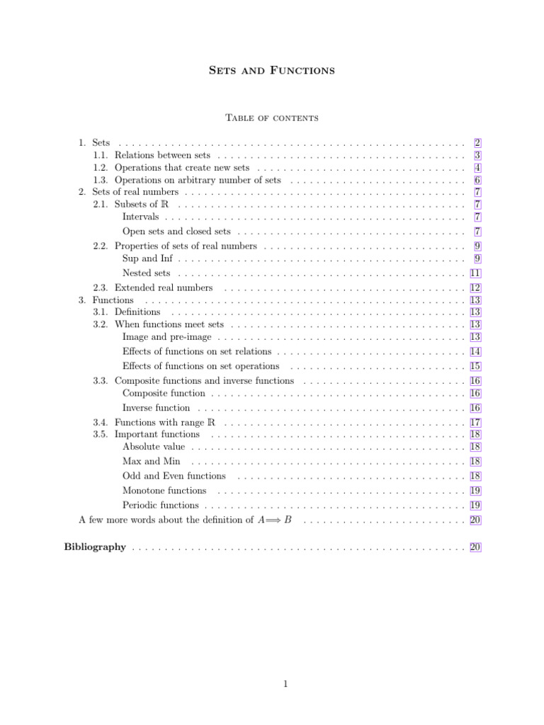 314 Sets and Functions | PDF | Set (Mathematics) | Intersection (Set Theory)