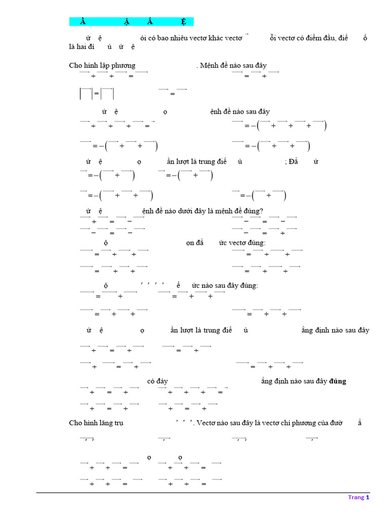 Phan C. Bai Tap Trac Nghiem - Cauhoi | PDF