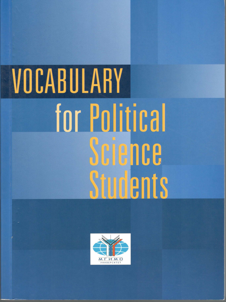 Vocabulary For Political Science Students Chapter 1 | PDF