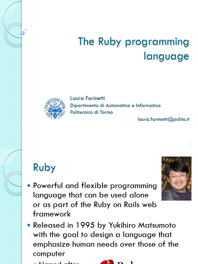 The Ruby Programming Language 4wijdmg1x8 | PDF | Class (Computer Programming) | Regular Expression