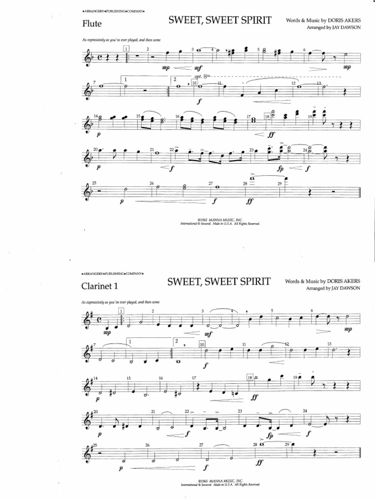 Sweet Sweet Spirit | PDF