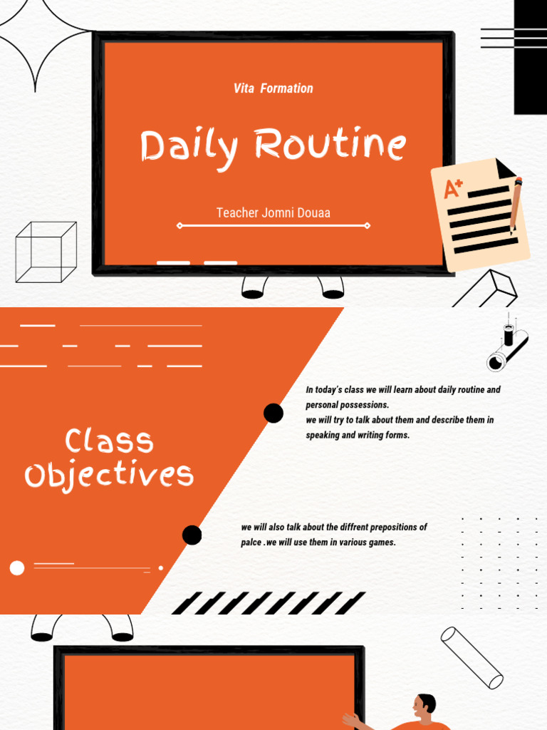 Class 5 Daily Routine Overview | PDF | Meal | Syntax