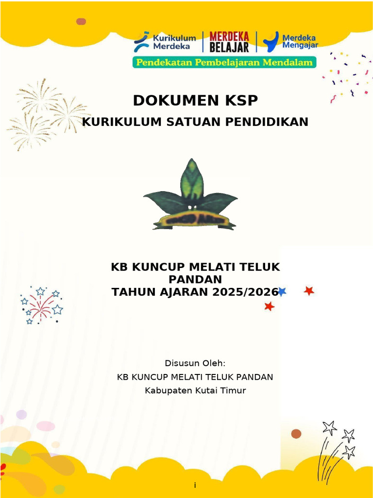 Kurikulum Pembelajaran Mendalam 2025/2026 | PDF