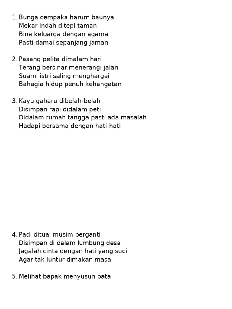 Pantun Pengantin | PDF
