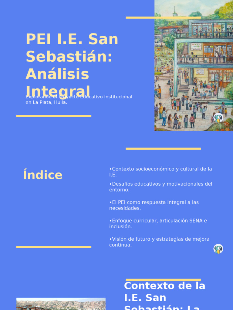 PEI I.E. San Sebastin Anlisis Integral | PDF | Inclusión (Educación ...