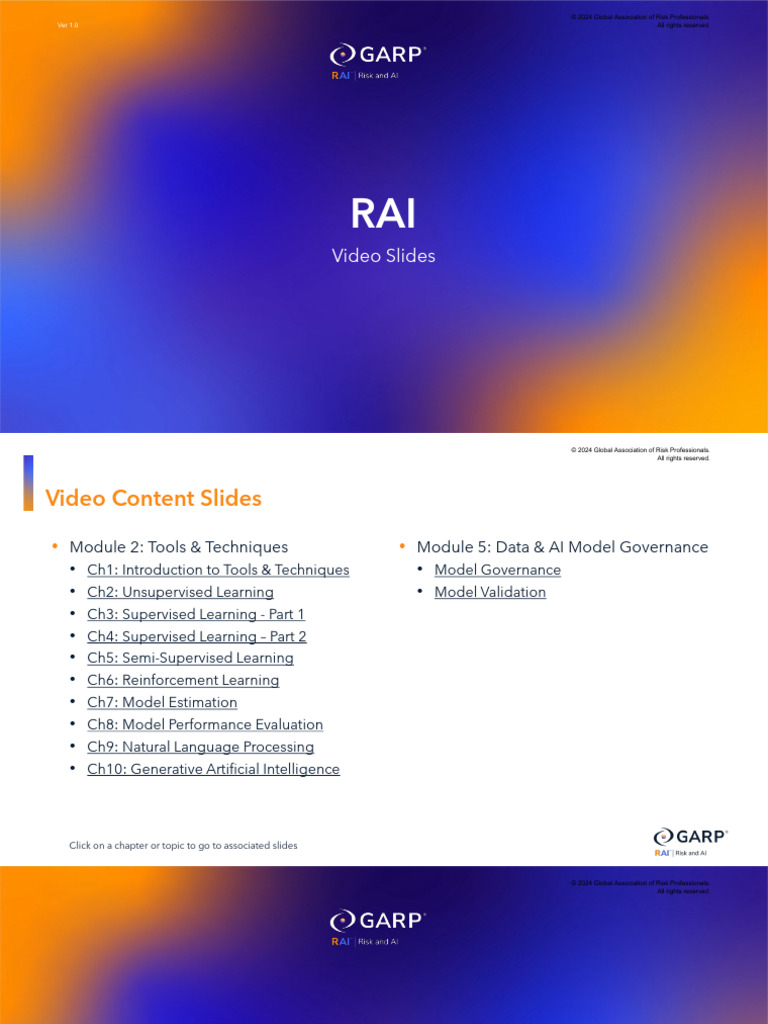 RAI Video Slides V | PDF | Machine Learning | Regression Analysis