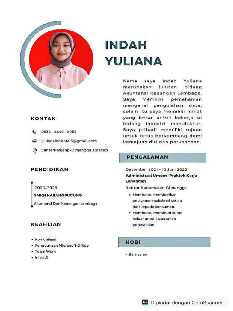 Indah Yuliana-Cv Compressed | PDF