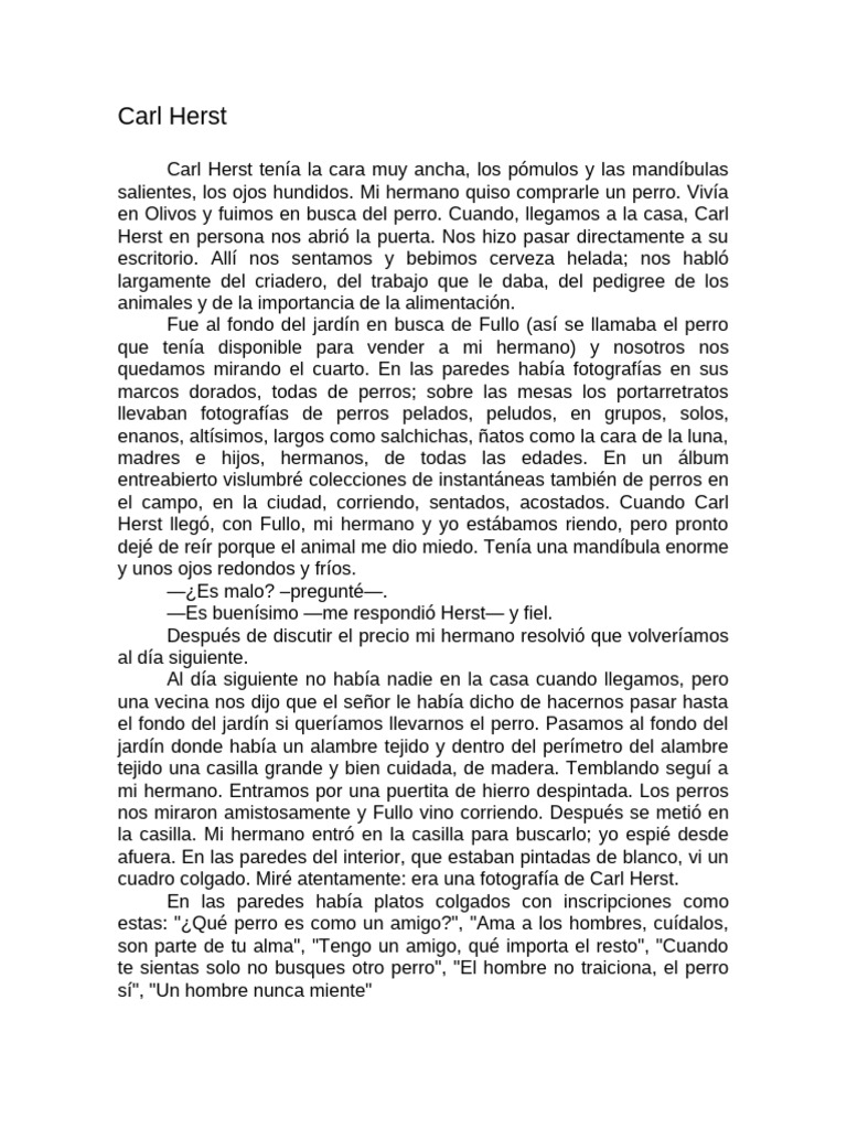 Carl Herst, Silvina Ocampo | PDF