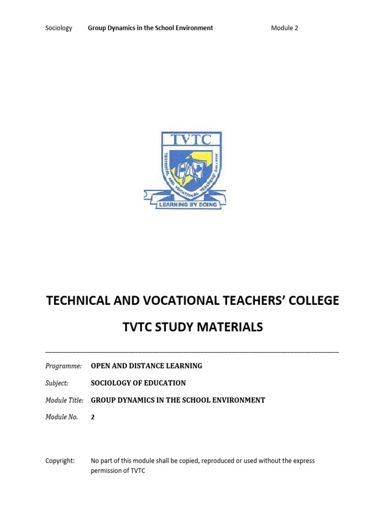 Soe Module 2 Modified August 2018-1 | PDF | Sociology | Competition