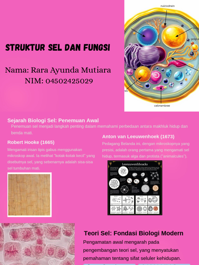 Struktur Sel dan Fungsinya dalam Biologi | PDF