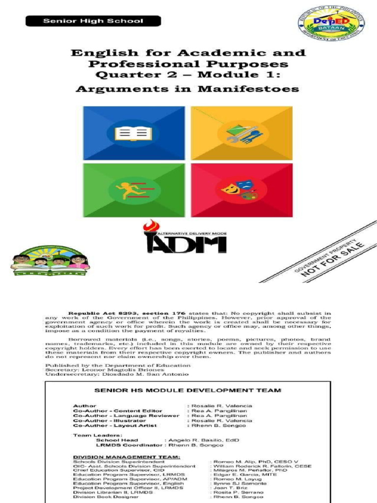 Eapp Quarter 2 Week 1 | PDF