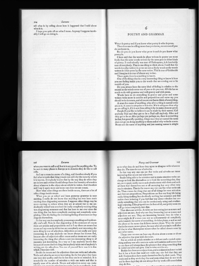 Poetry and Grammar Analysis | PDF