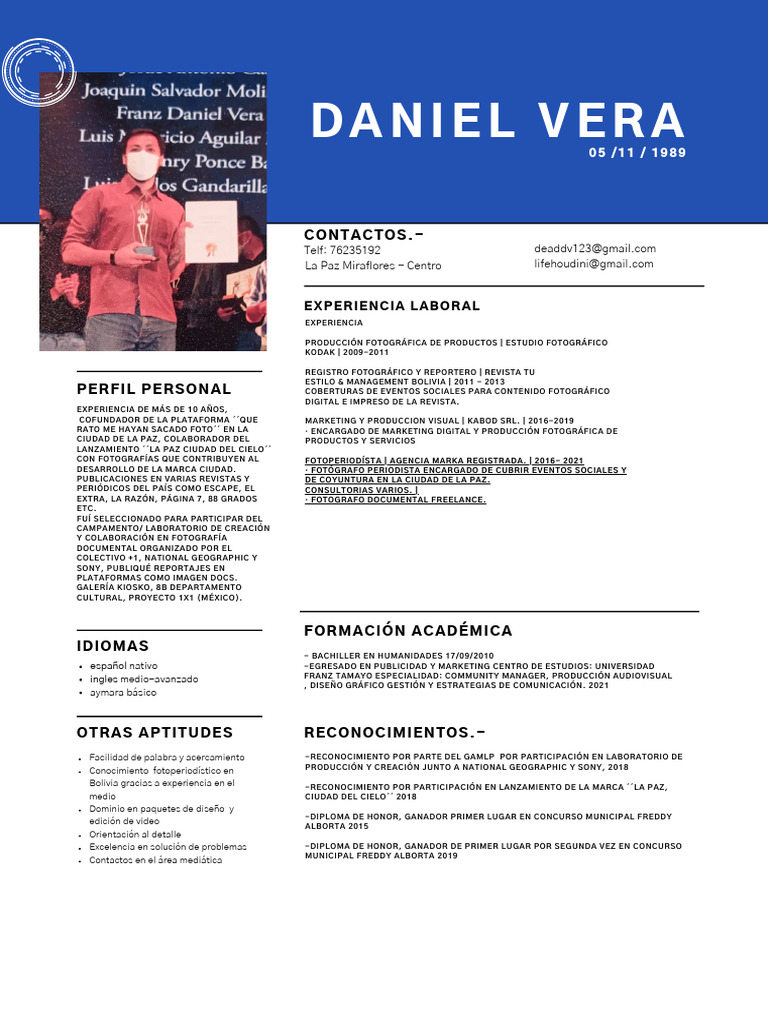 Daniel Vera HV | PDF | Medios de comunicación en masa