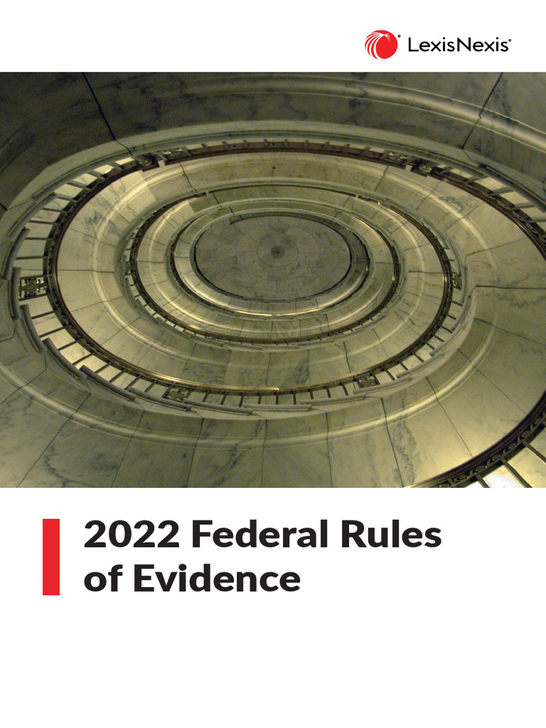 Federal Rules of Evidence | PDF | Evidence (Law) | Witness