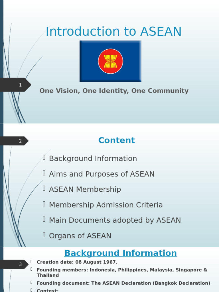 Introduction To ASEAN | PDF | Southeast Asia | International Relations