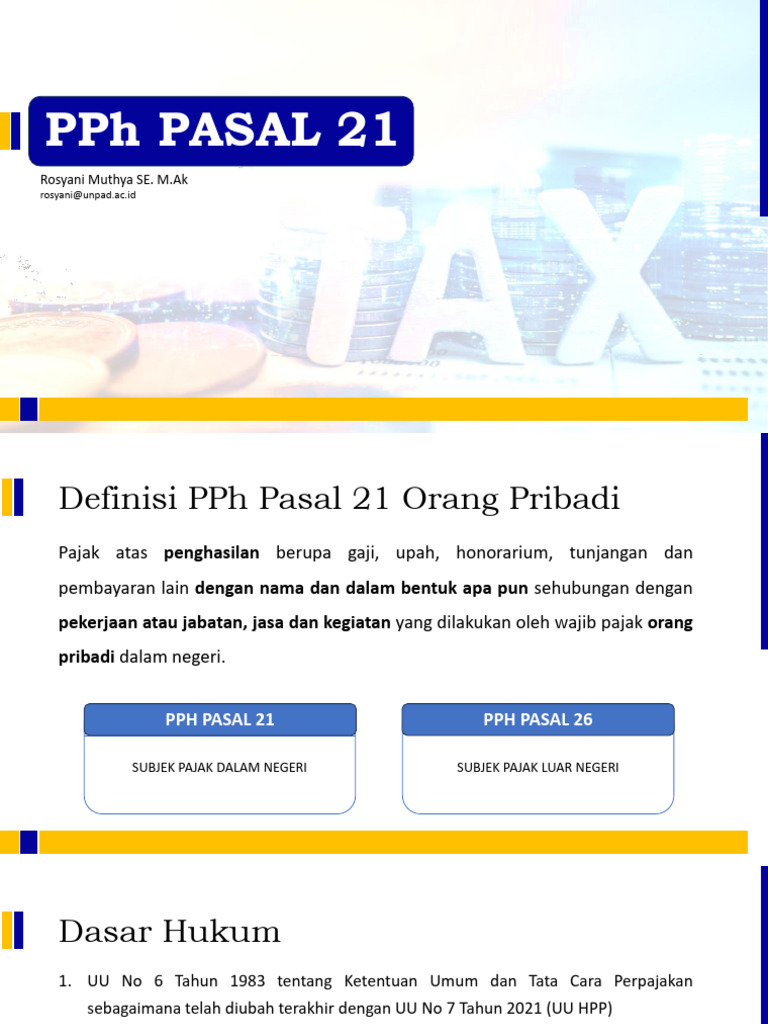 PPH Pasal 21 Orang Pribadi | PDF