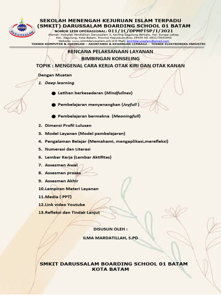 Print-Modul-Memahami Cara Kerja Otak Kiri Dan Kanan' | PDF