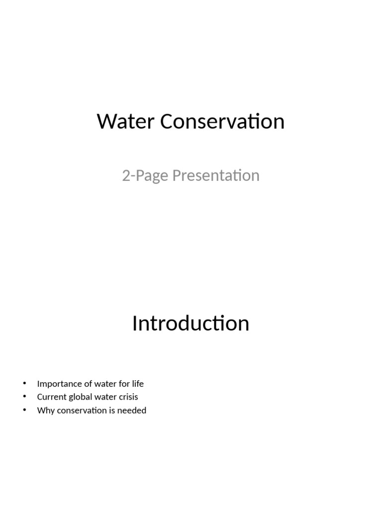 Effective Water Conservation Strategies | PDF