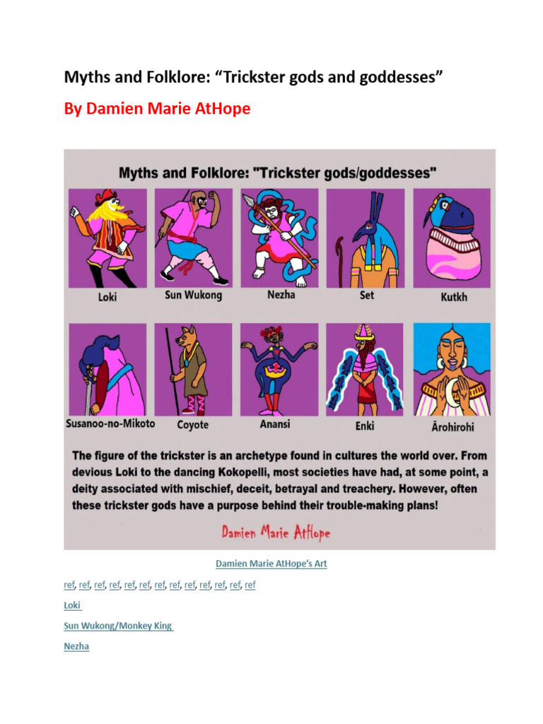 Myths and Folklore Trickster Gods | PDF | Trickster | Loki