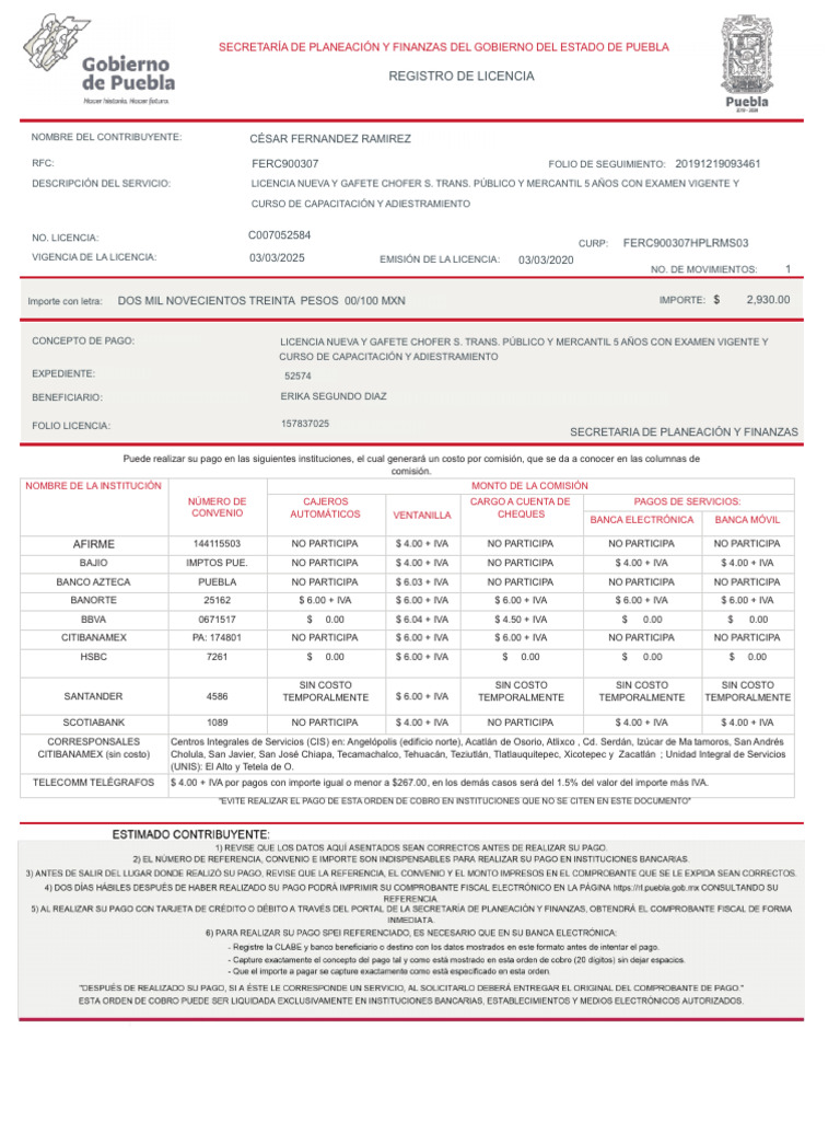 César Fernandez Ramirez | PDF | Servicios financieros | Bancario
