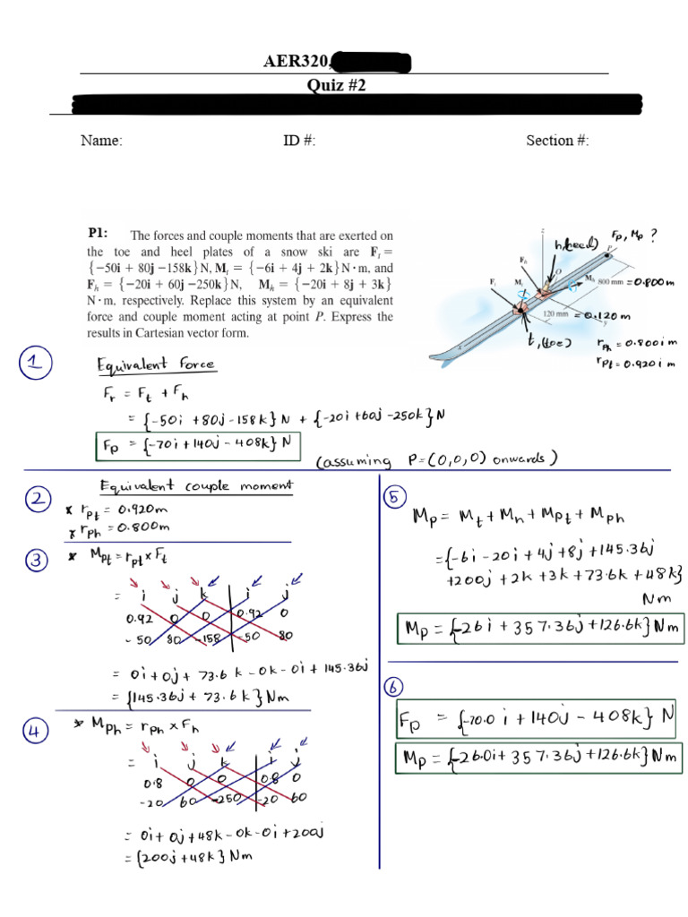 Aer 320 Quiz 2 | PDF