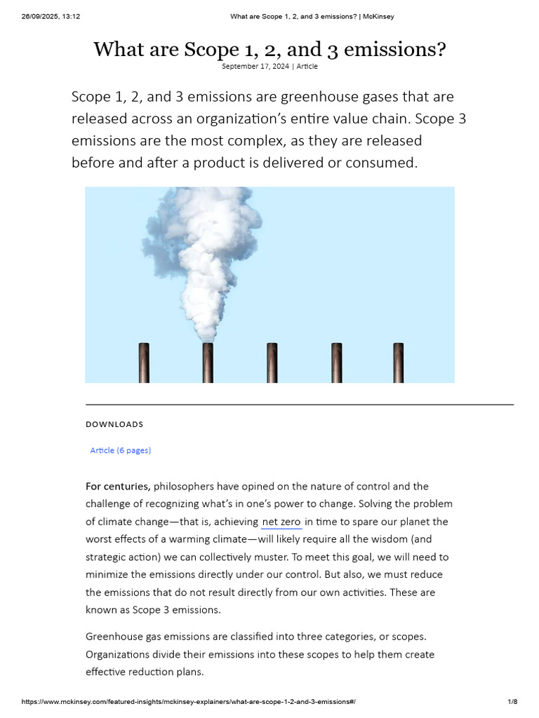 Understanding Scope 1, 2, and 3 Emissions | PDF | Climate Change ...